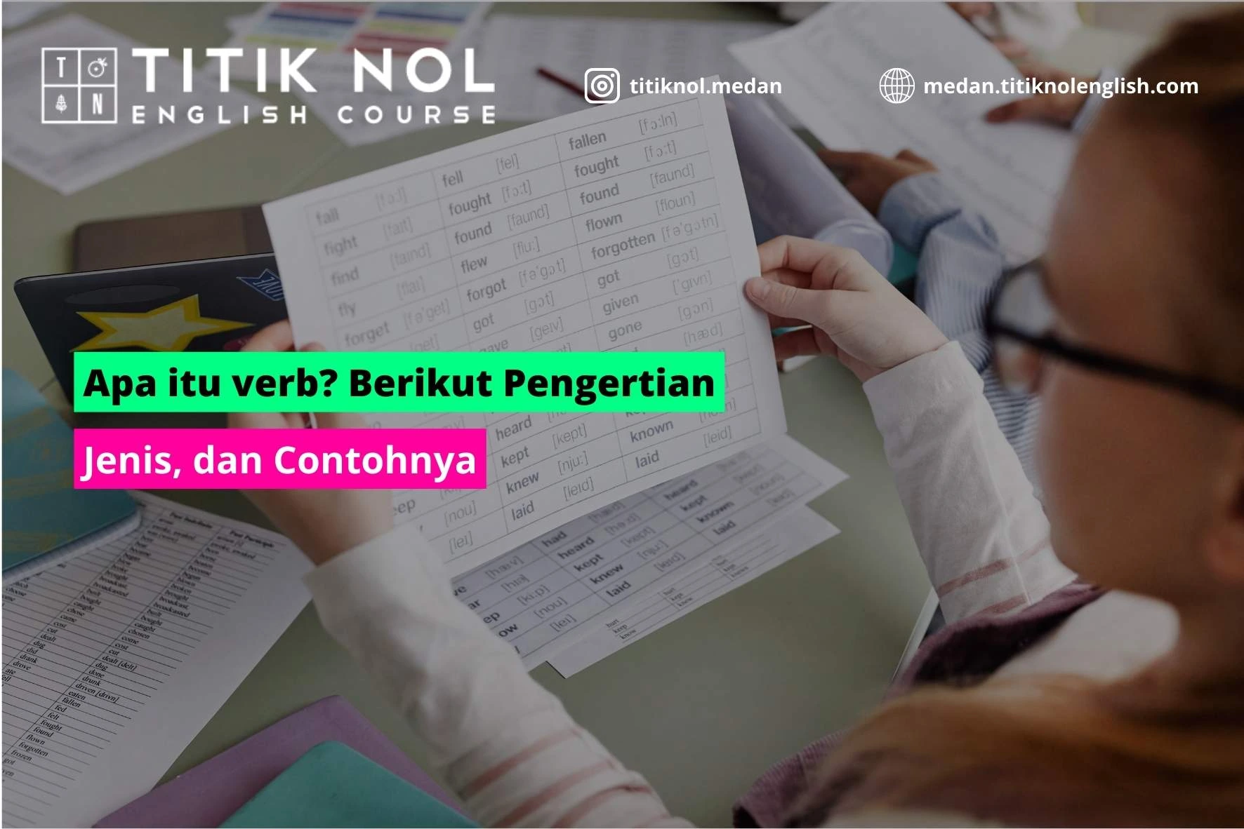 Apa itu verb? Berikut Pengertian, Jenis, dan Contohnya